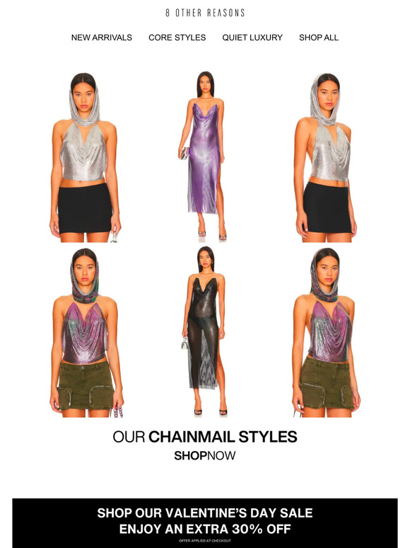 8 Other Reasons: INTRODUCING OUR STUNNING CHAINMAIL STYLES | Milled