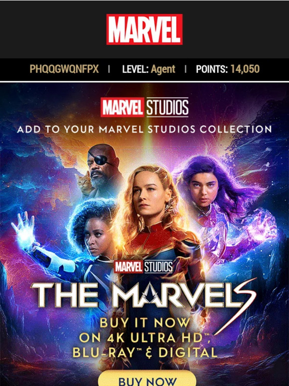 Marvel: Heroes Return | The Marvels on Blu-ray | Milled