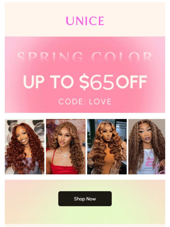 Unice: Unwrap Spring: Unveiling the Prettiest Wig Colors to Welcome the ...