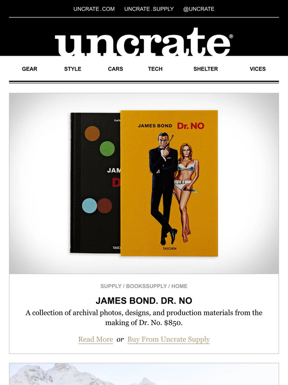 Uncrate: James Bond. Dr. No & more | Milled