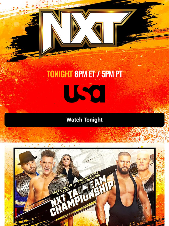 WWE Shop: NXT Preview: Tony D’Angelo and Stacks defend the NXT Tag Team Titles against Bron ...
