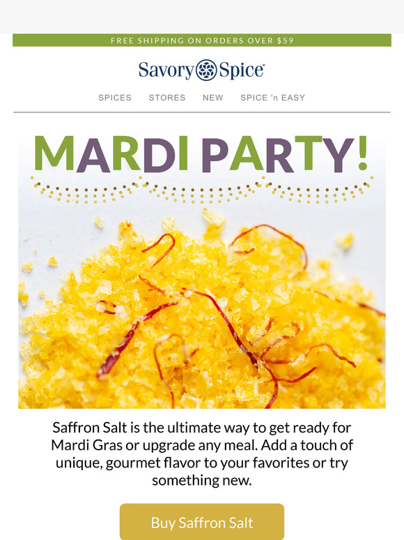Savory Spice Shop: Let the Good Times Roll! Great Ways To Use Saffron ...