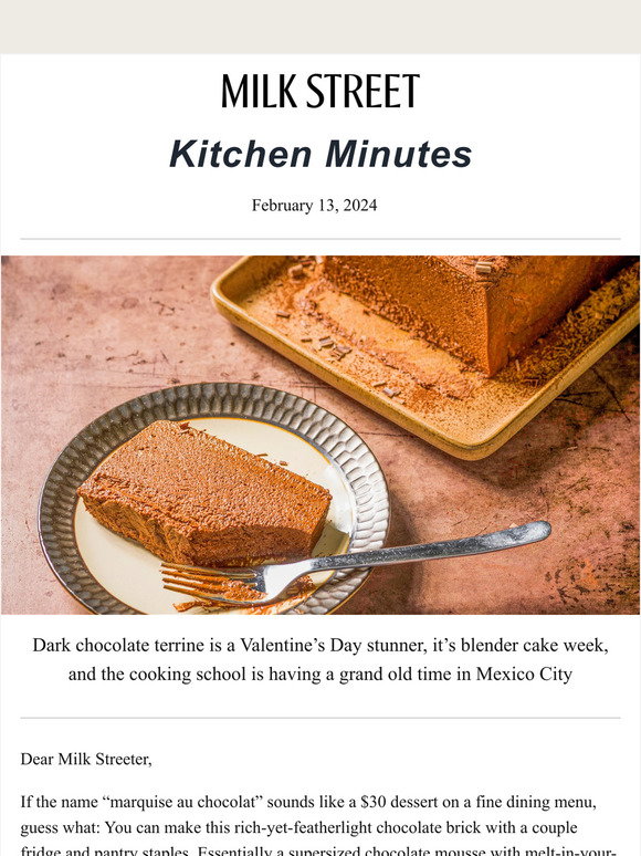 Milk Street Kitchen: If chocolate mousse were the size of brick | Milled