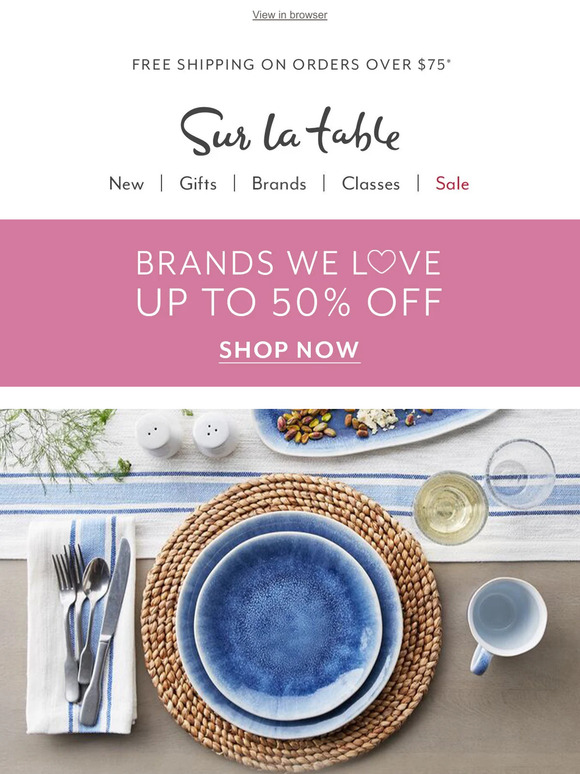 Sur La Table: Elevate your entertaining with exclusive dinnerware. | Milled