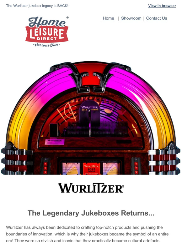 Home Leisure Direct: The godfather of jukebox brands is back...🎵 | Milled