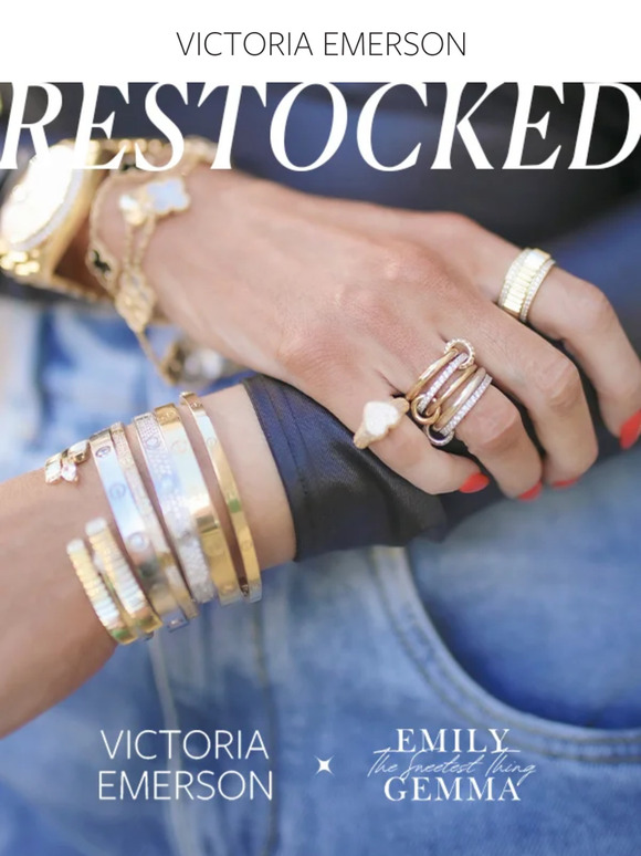Victoria Emerson: Our Emily Gemma Collection is BACK IN STOCK | Milled