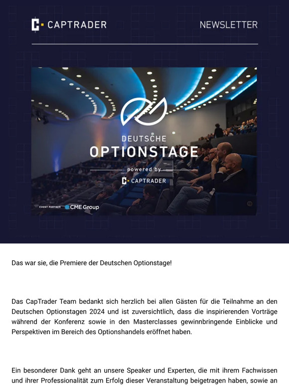 CapTrader: Premiere der Deutschen Optionstage 2024 | Milled