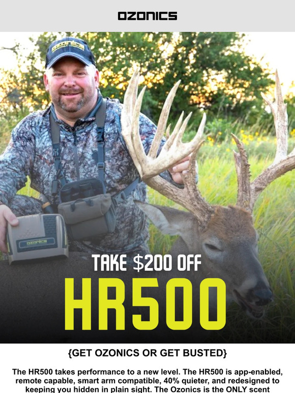 Ozonics: {$200 OFF HR500} Revolutionize Your Scent Control Strategy ...
