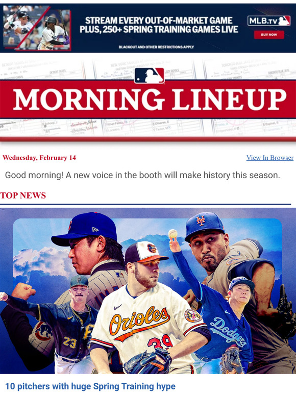 MLB: 10 pitchers with huge Spring Training hype | Milled