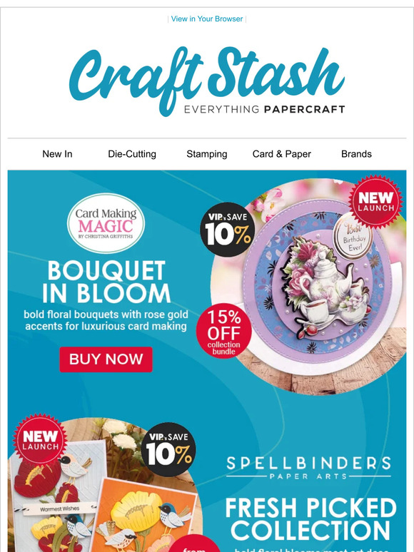 Craft Stash: NEW LAUNCH ALERT! Card Making Magic, Spellbinders, Ranger ...