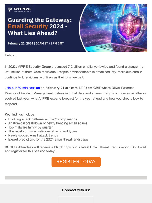 VIPRE: [Webinar] Guarding the Gateway: Email Security 2024 - What Lies ...