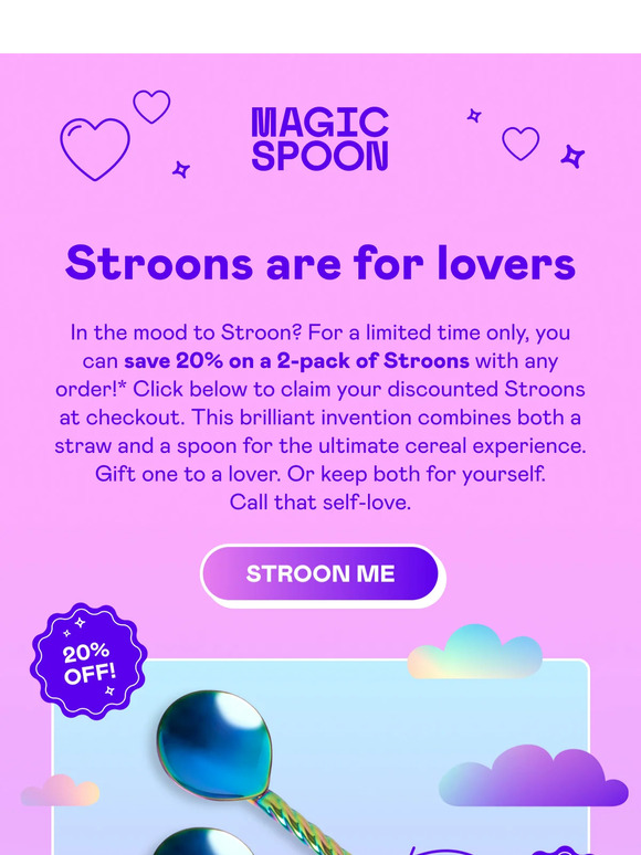 Magic Spoon: 20% off a 2-pack of Stroons! 💘 | Milled
