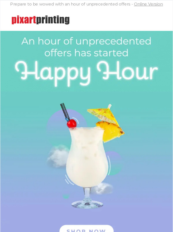Pixartprinting: Explore a world of unmissable offers: Happy Hour has ...