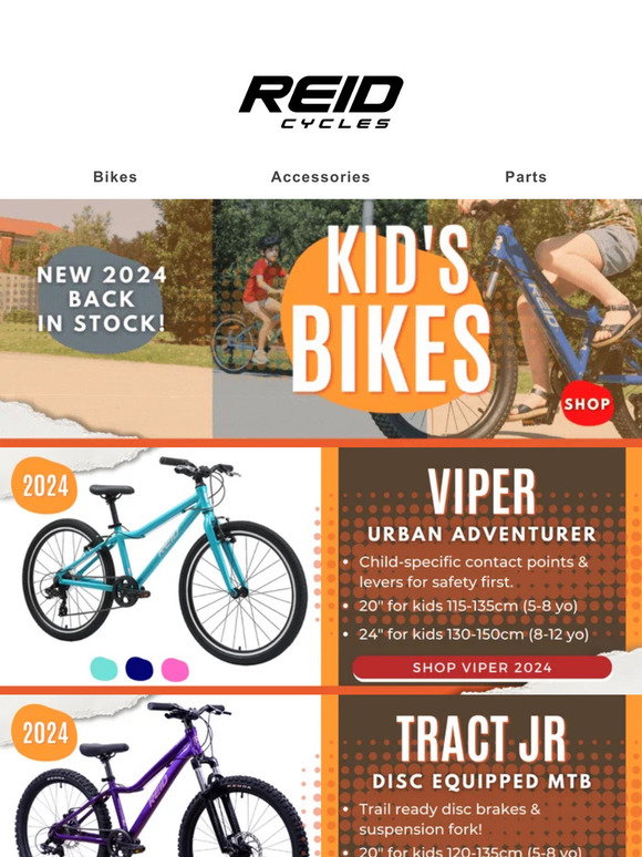 Reid Cycles: THEY'RE BACK! 👍 Kid's Bikes 2024 Models | Milled