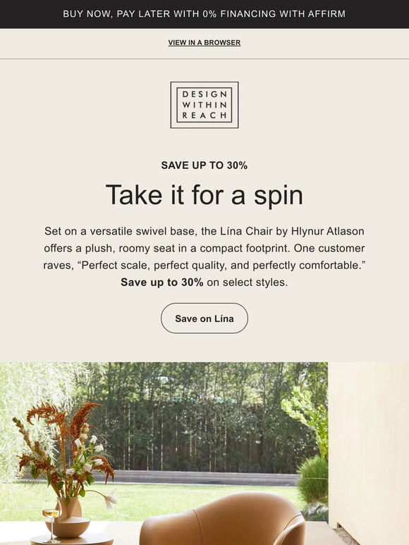 Design Within Reach Email Newsletters: Shop Sales, Discounts, and ...