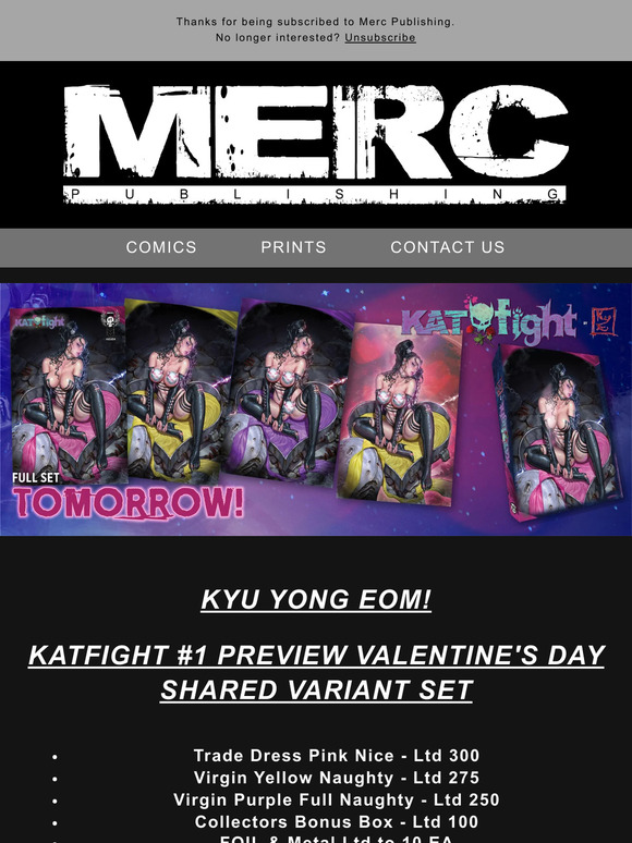 MERC: EOM FULL SET REVEALED 😍VALENTINE'S DAY KATFIGHT #1 PREVIEW ...