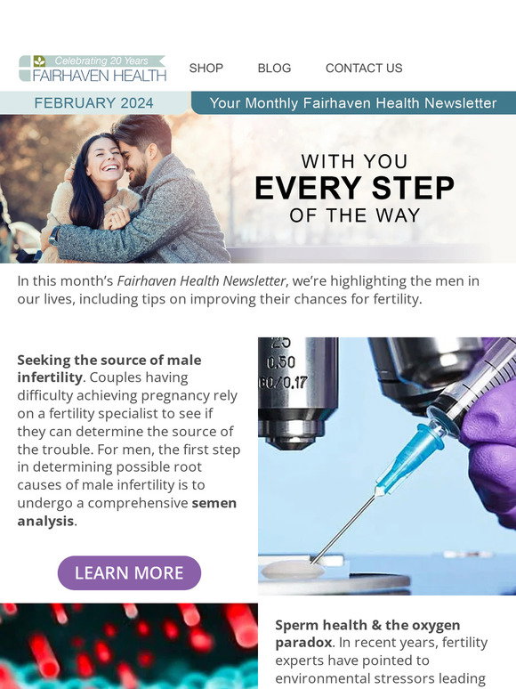 Fairhaven Health: A focus on male fertility | Common issues & tips | Milled