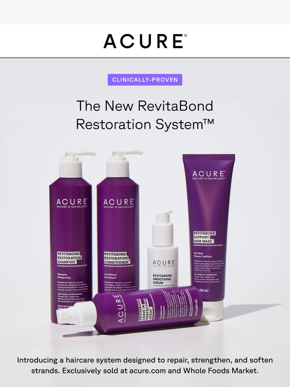 Acure: Introducing RevitaBond: Transform your hair | Milled