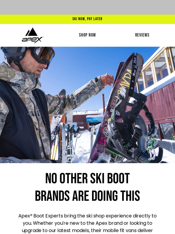Apex Ski Boots: Personalized Fittings At Your Doorstep | Milled