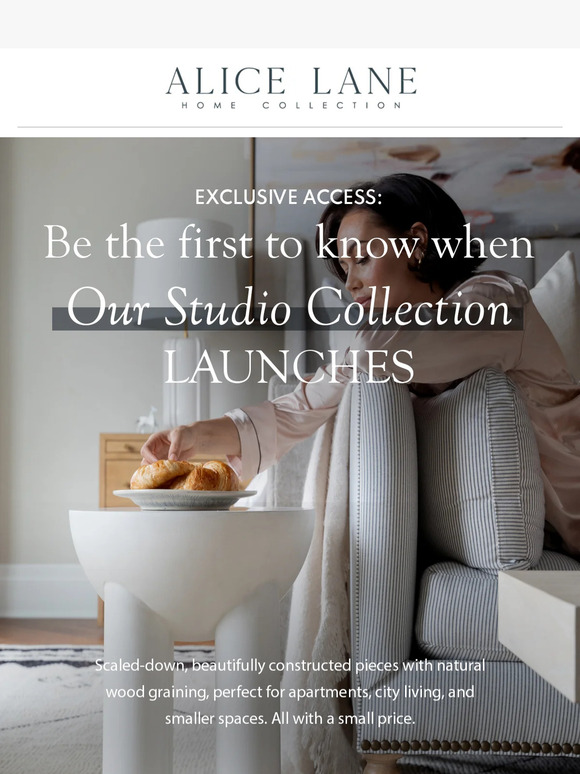Alice Lane Home: New Studio Collection pre-launch 👀 | Milled