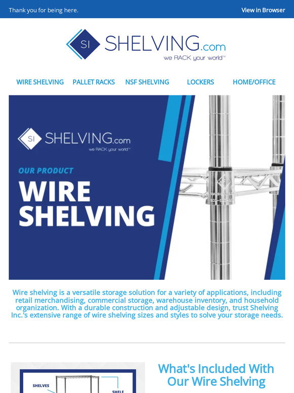 Shelving: Our Wire Shelving Will Solve Your Storage Needs | Milled