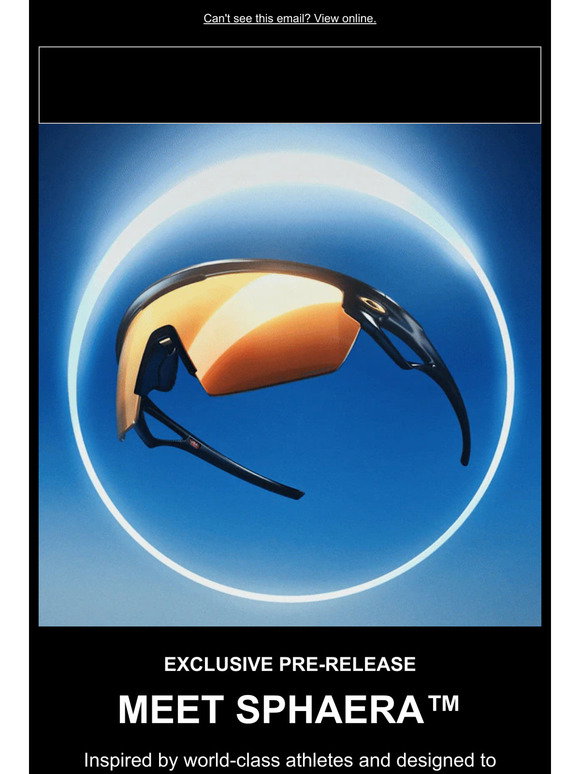Oakley: Introducing The New Sphaera™ & BiSphaera™ | Milled
