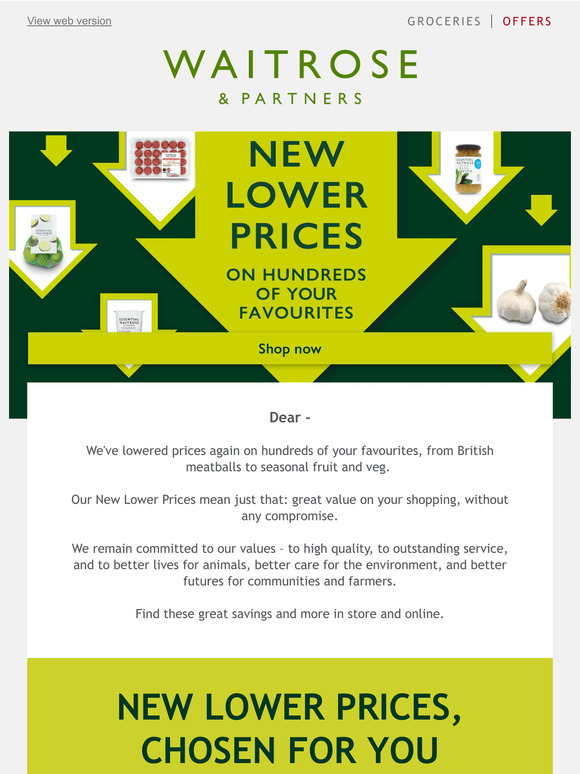 Waitrose: —, have you seen our New Lower Prices? | Milled