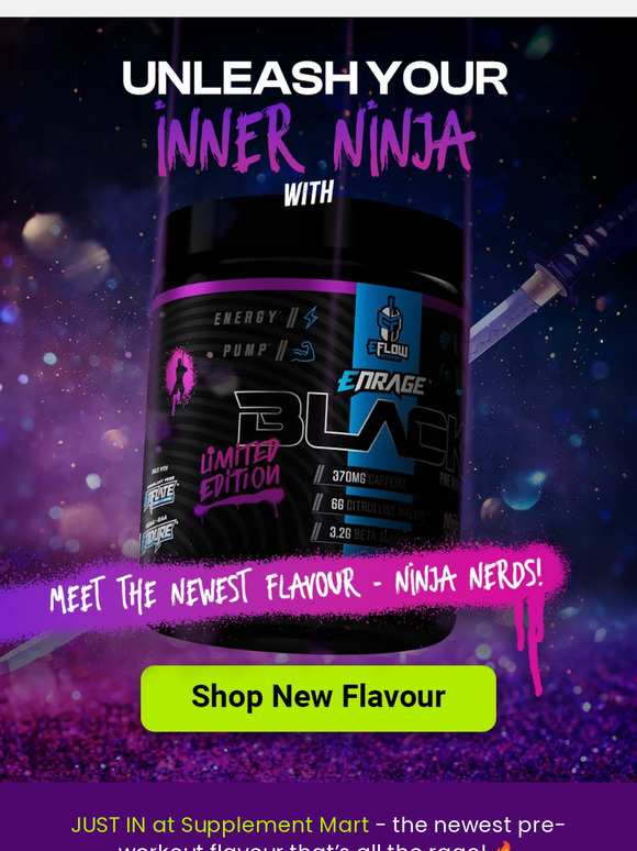 Supplement Mart: New ENRAGE Flavour Alert | Ninja Nerds | Milled
