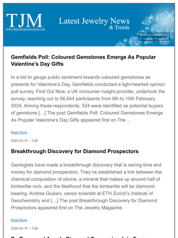 The Jewelry Magazine: Gemfields Poll: Coloured Gemstones Emerge As ...