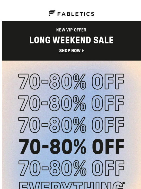 Fabletics: The Long Weekend Sale is HERE | Milled