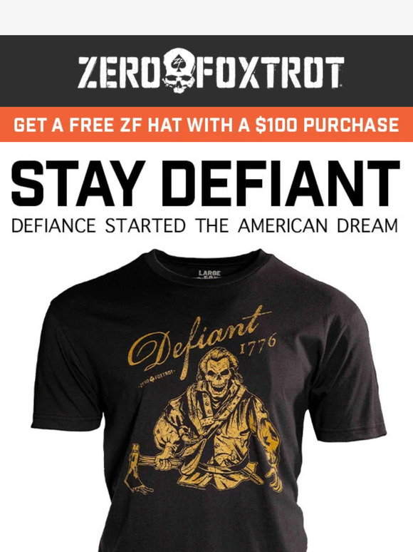 Zero Foxtrot: STAY DEFIANT | Milled