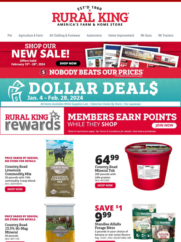 Rural King: Don't Forage for Deals - We've Got Them All in One Place ...