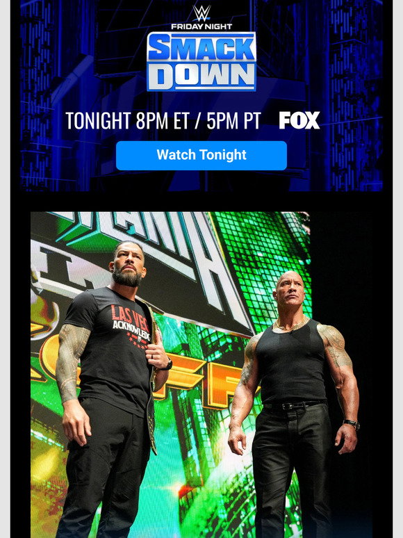 WWE Shop: SmackDown Preview: The Rock and Roman Reigns Return! | Milled