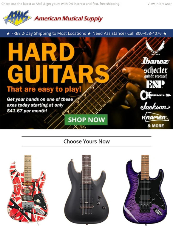 American Musical Supply: Hard Rocking Guitars You'll Love to Play PLUS ...