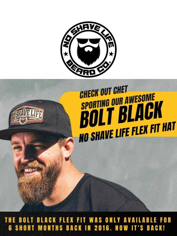 No Shave Life: Introducing No Shave Life's Bolt Black Hat | Milled