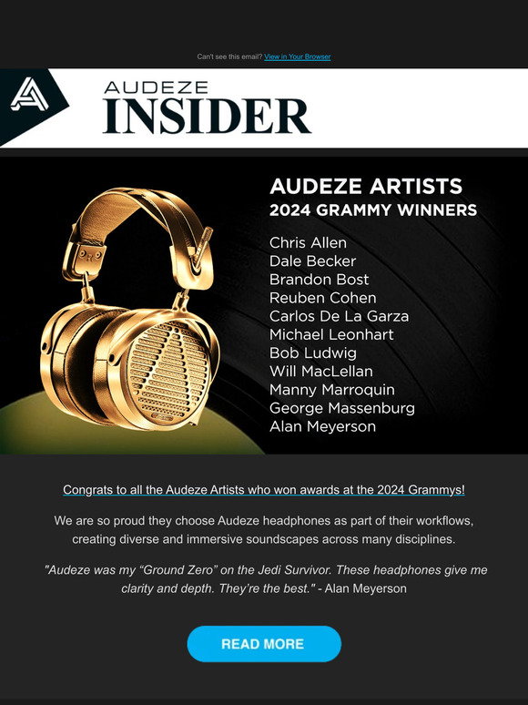 Audeze: 🏆 Audeze Artists Win Big at the 2024 Grammys🏆 | Milled