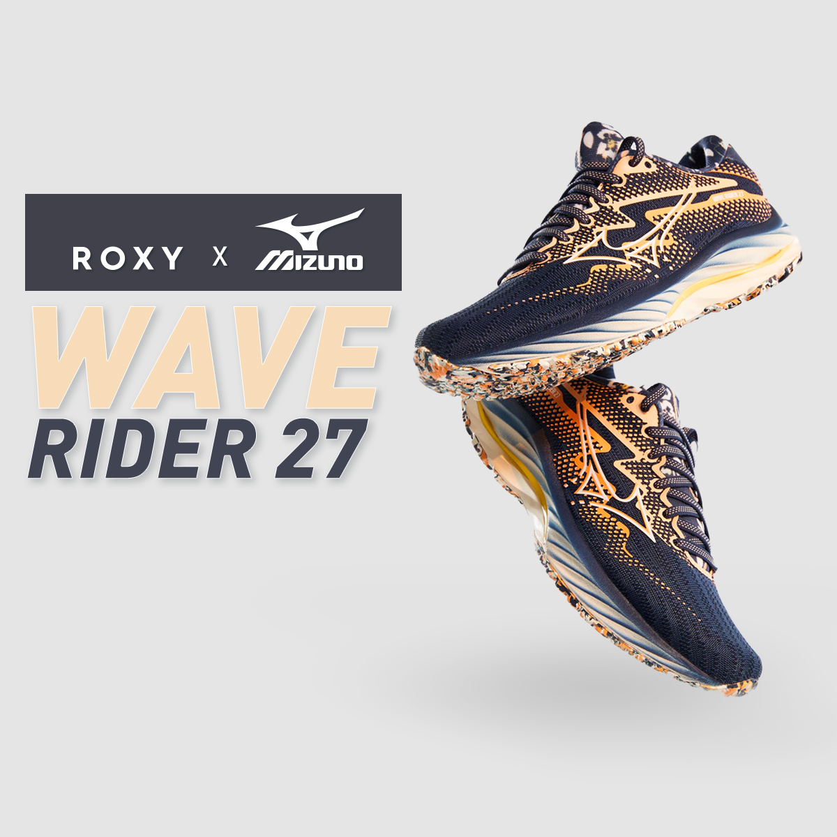 Mizuno: 🌊 Unleash Good Vibes: Introducing Wave Rider 27 ROXY Edition ...