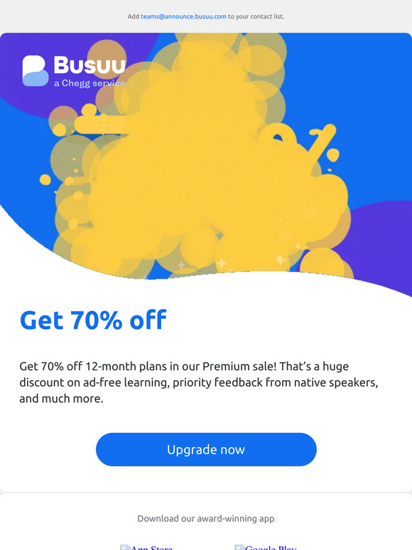 Busuu: Get 70% off when you go Premium 💰 | Milled