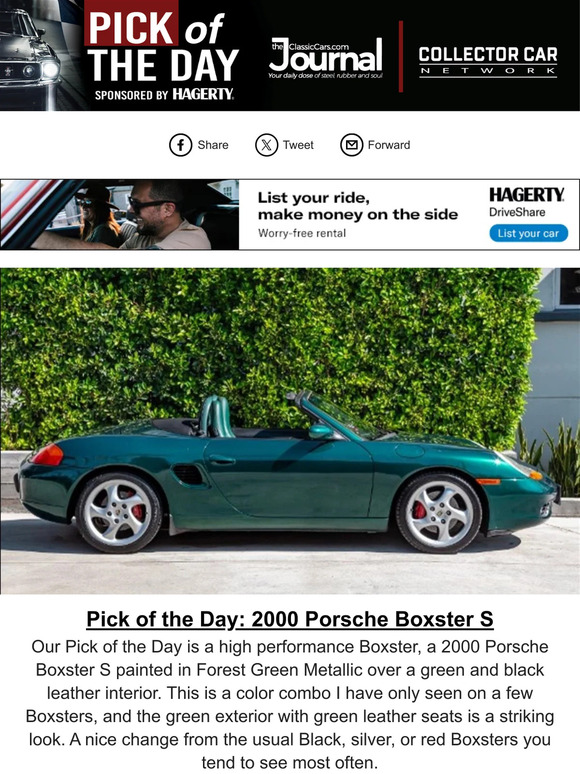 ClassicCars: Pick of the Day: 2000 Porsche Boxster S | Milled