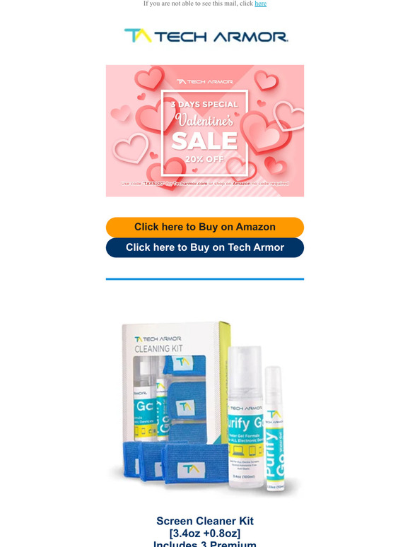 Tech Armor: Hi , 💞 Last Day for Valentine's Sale in Tech Armor! 💞 | Milled