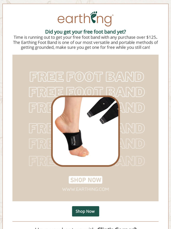 Earthing: Did you get your FREE foot band yet?🦶 | Milled
