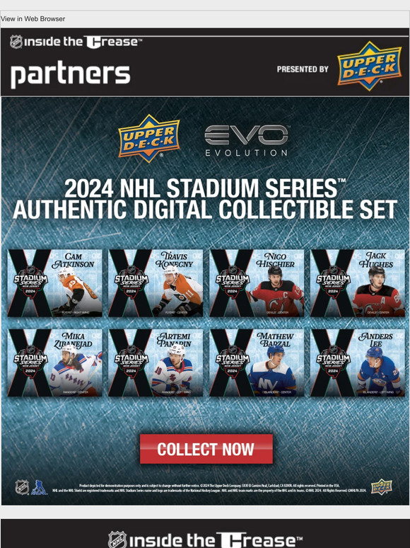 NHL: Collect Your FREE 2024 NHL Stadium Series Authentic Digital ...