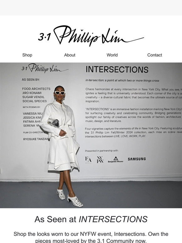 3.1 Phillip Lim: AS SEEN AT INTERSECTIONS | Milled