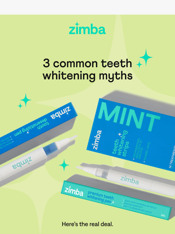 Zimba: Debunking Teeth Whitening Myths 🙌 | Milled Zimba: Debunking Teeth Whitening Myths 🙌 | Milled