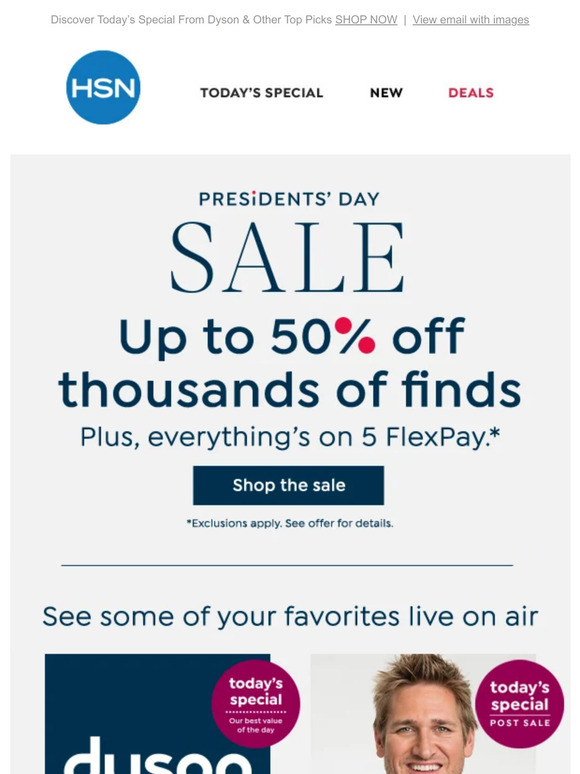 HSN Email Newsletters: Shop Sales, Discounts, and Coupon Codes