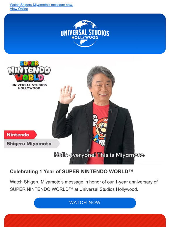 Universal Studios Hollywood: Celebrating 1-Year Anniversary of SUPER ...
