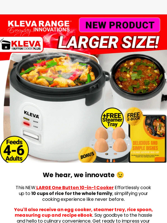 Kleva Range: NEW ARRIVAL! Ready, Set, Cook 👍 | Milled