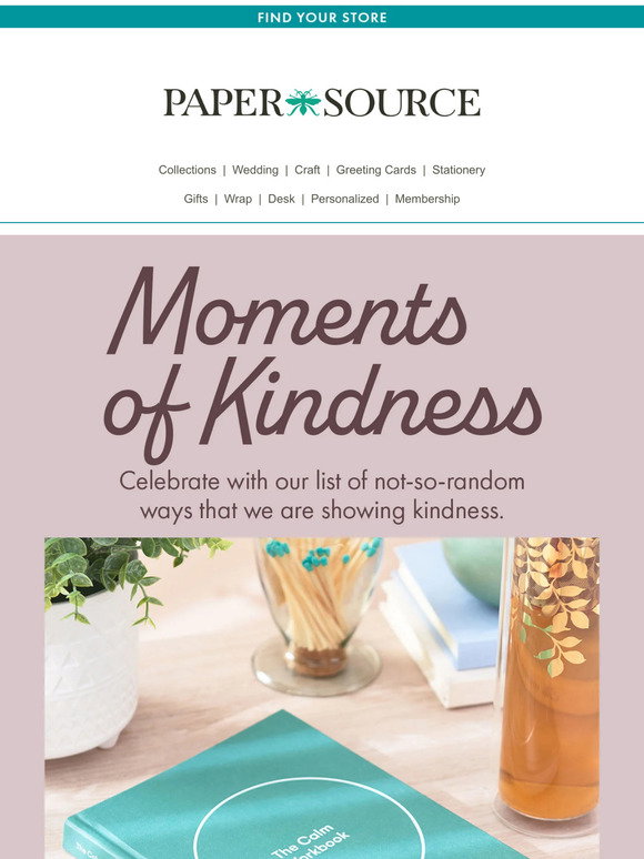 Paper Source: Celebrate Random Acts of Kindness Day 💙 | Milled