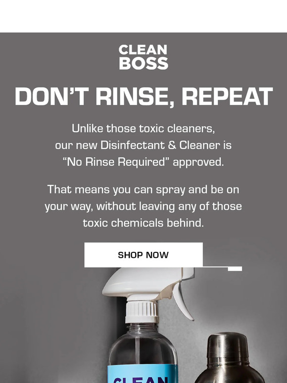 CleanBoss: The Most Powerful Clean Just Got Easier | Milled