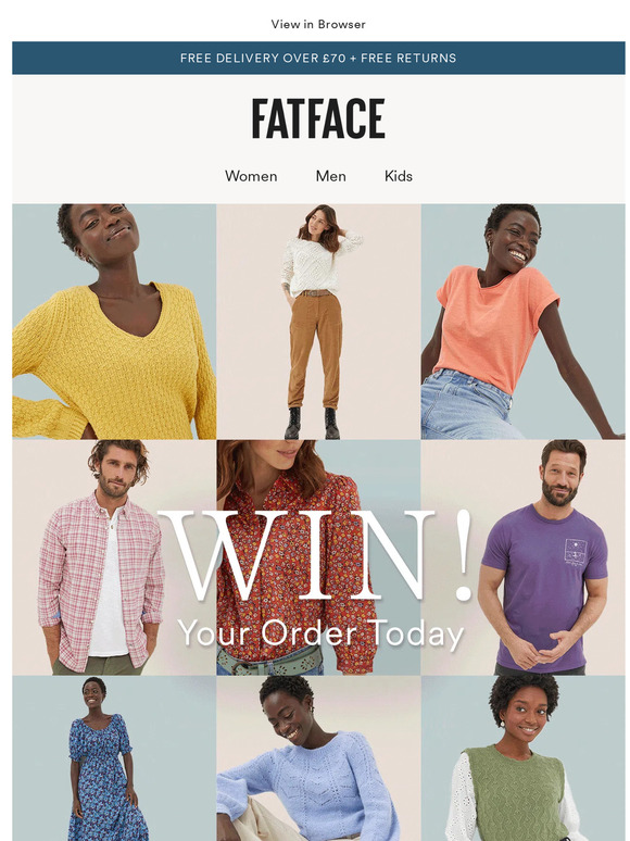 Fat Face: Win Your Order Every Hour ⏰ | Milled